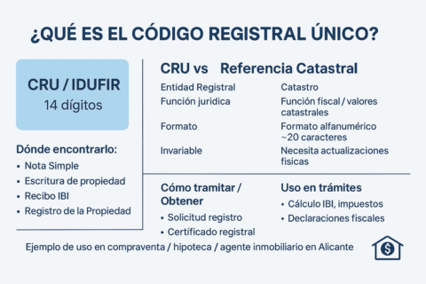 ¿Qué es el Código Registral Único (CRU)? Guía Completa ← Casa 10 Alicante